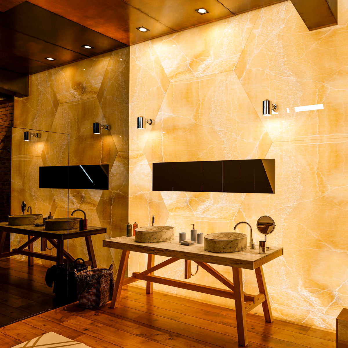 Honey (Giallo Crystal) Onyx — Oracle Tile & Stone