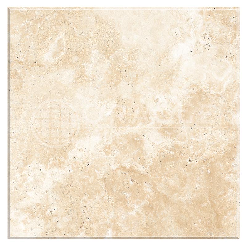 Durango (Mexican) Travertine 16" X 16" Tile (Micro-Beveled) Filled & H ...