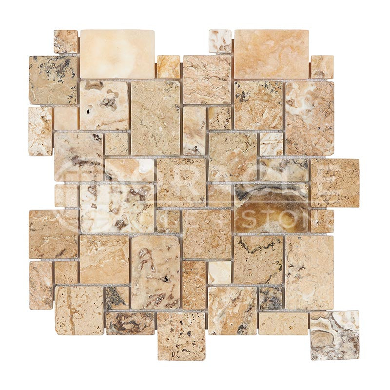 Philadelphia Travertine - Micro-Pattern (Mini-Versailles) Tumbled ...